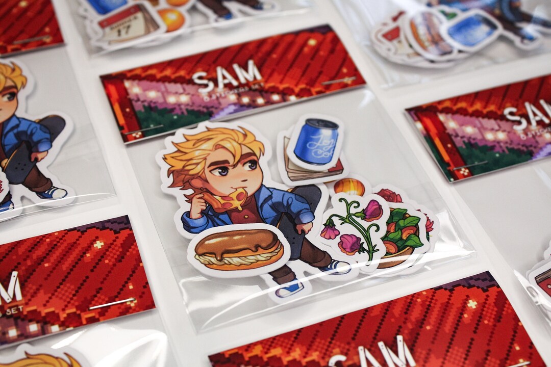 Sam Sticker Pack | Stardew Valley - Etsy