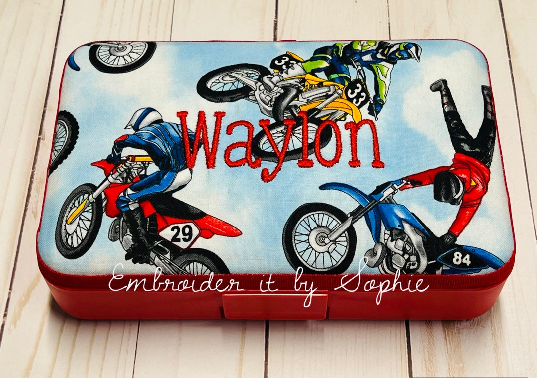 Personalized Kids School Pencil Box Case/art Supplies Sticker Box ...