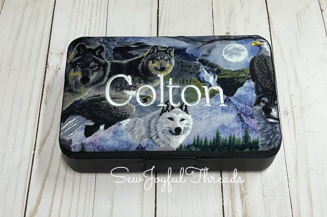 Personalized Kids School Pencil Box Case/art Supplies Sticker Box ...