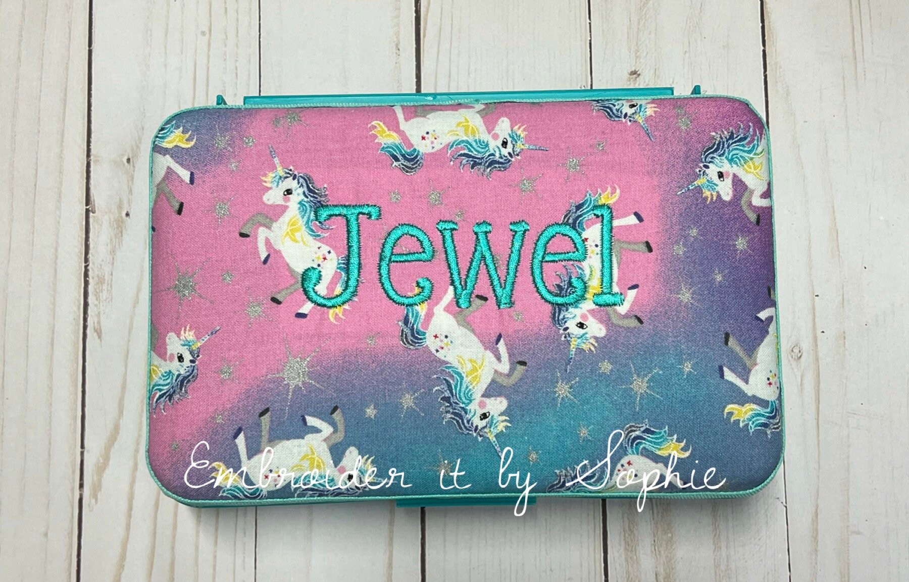 Personalized Kids School Pencil Box Case/art Supplies Sticker Box ...