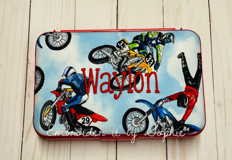 Personalized Kids School Pencil Box Case/art Supplies Sticker Box ...
