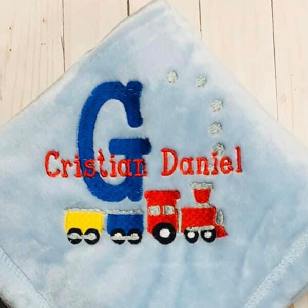 Train Baby Blanket - Etsy