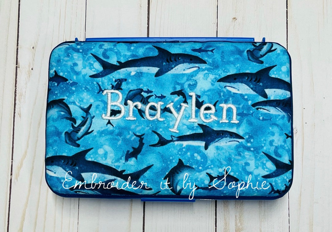 Personalized Kids School Pencil Box Case/art Supplies Sticker Box ...