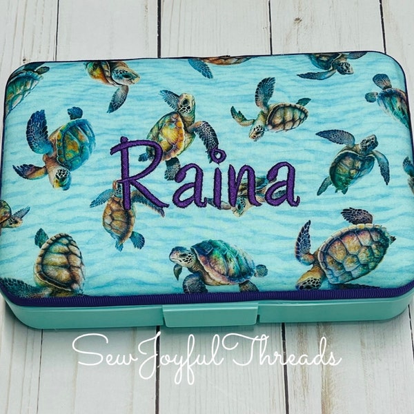 Turtle School Pencil Box - Etsy