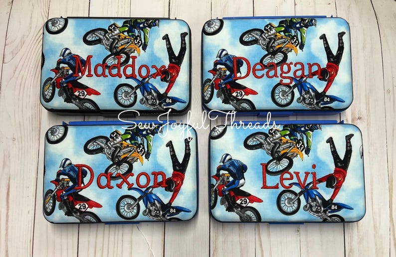 Personalized Kids School Pencil Box Case/art Supplies Sticker Box ...