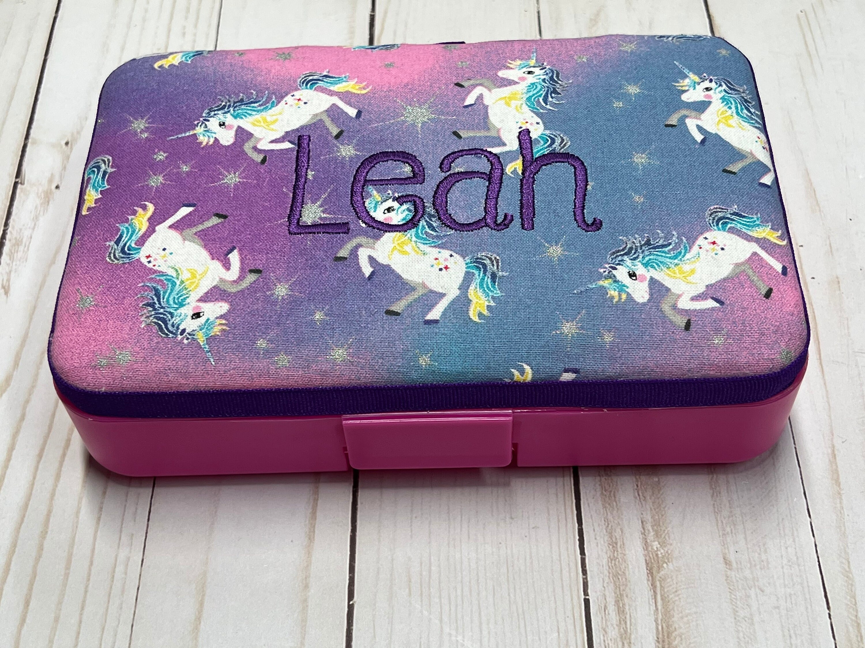Personalized Kids School Pencil Box Case/art Supplies Sticker Box ...