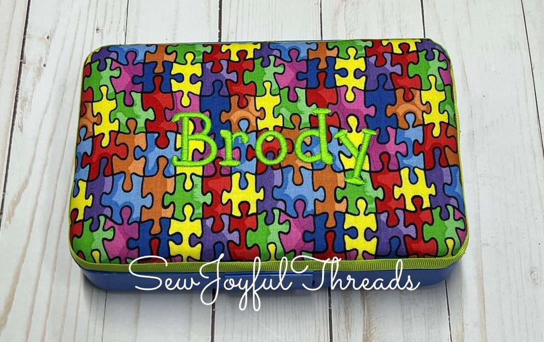 Personalized Kids School Pencil Box Case/art Supplies Sticker Box ...