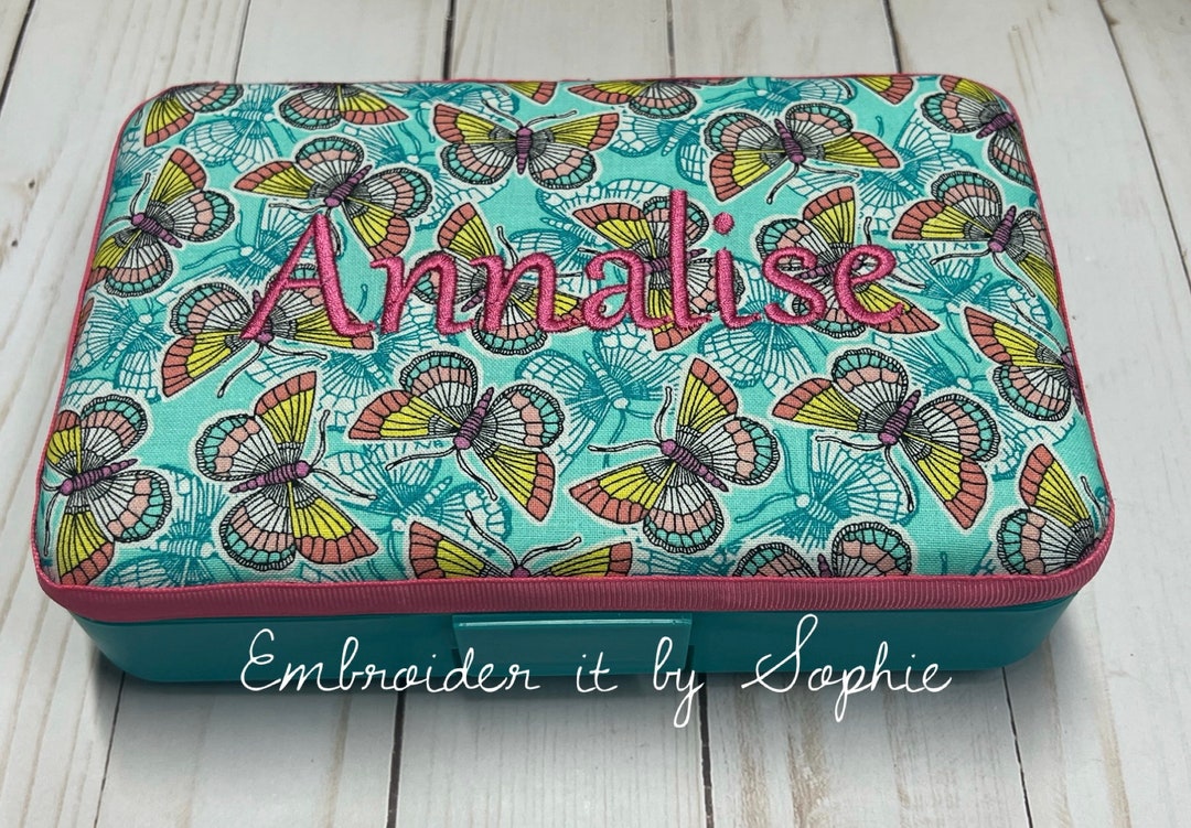 Personalized Kids School Pencil Box Case/art Supplies Sticker Box ...