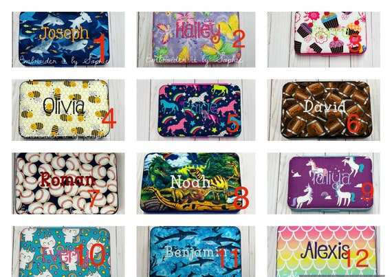 Custom Personalized Kids School Pencil Box Case/art Supplies - Etsy