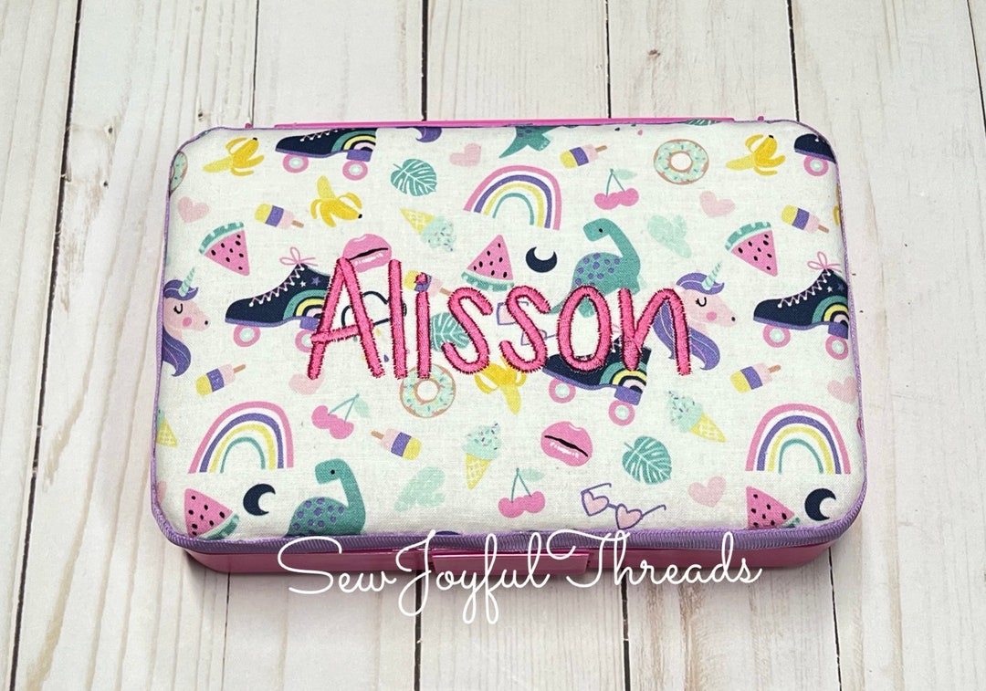 Personalized Kids School Pencil Box Case/art Supplies Sticker Box ...