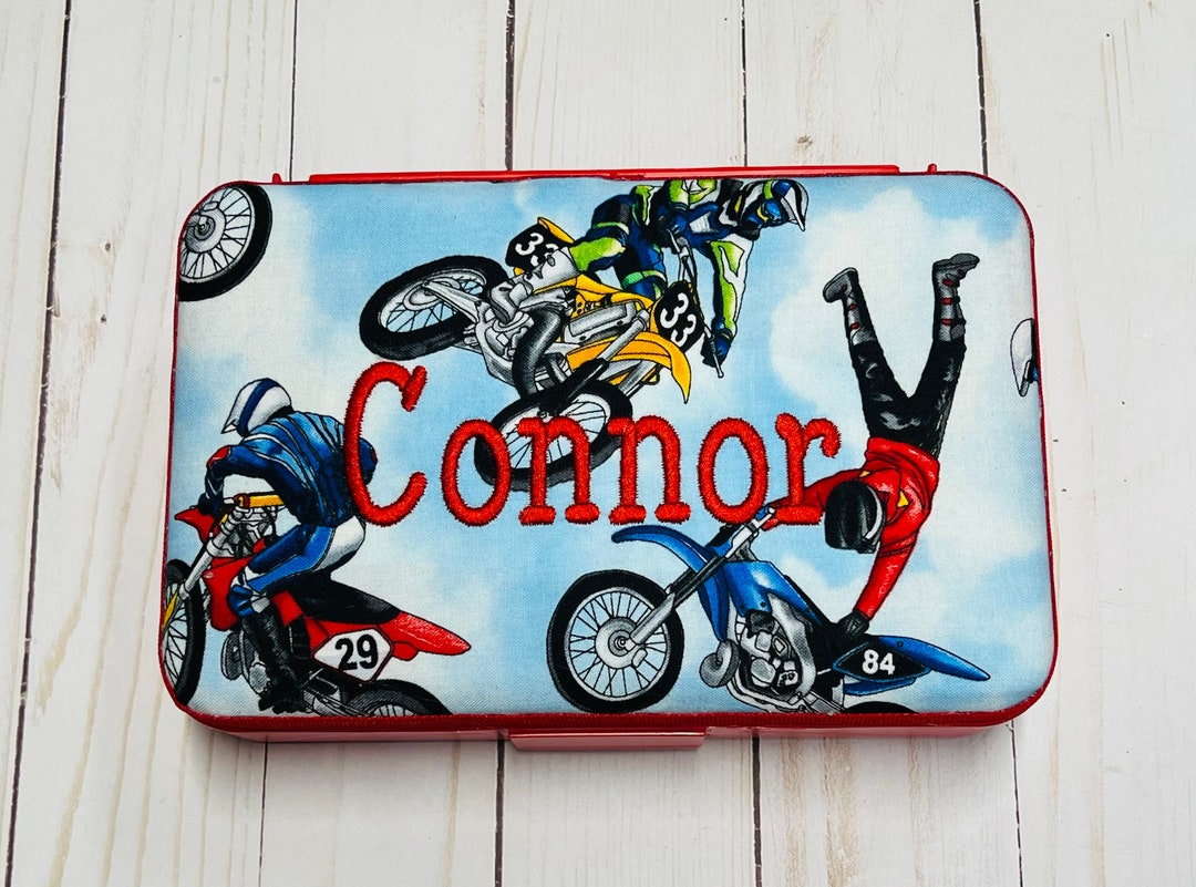 Personalized Kids School Pencil Box Case/art Supplies Sticker Box ...