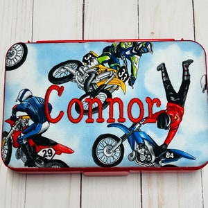 Personalized Kids School Pencil Box Case/art Supplies Sticker Box ...