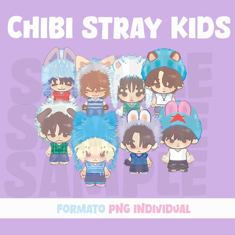 Stray Kids Chibi ATE - Etsy