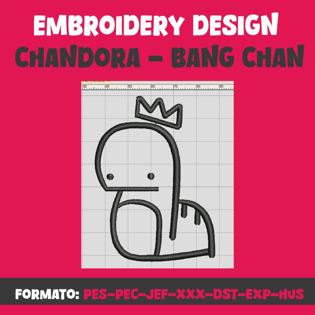 Embroidery Design Chandora Bang Chan Stray Kids - Etsy