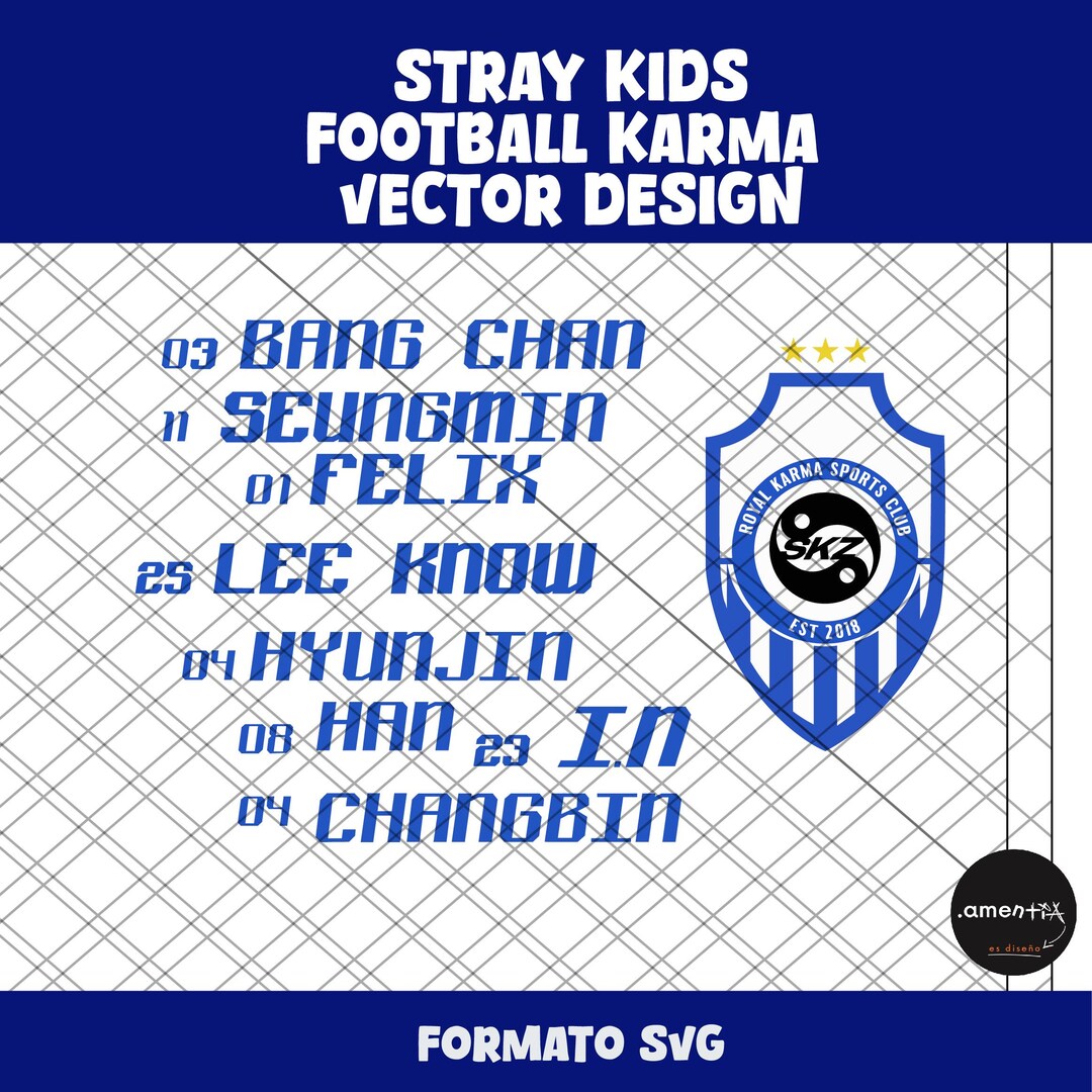 Stray Kids Football Karma Vector Design - Etsy
