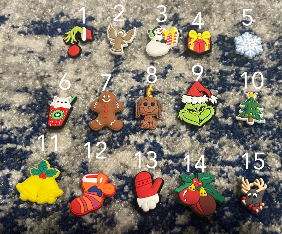 Christmas Croc Charm's - Etsy