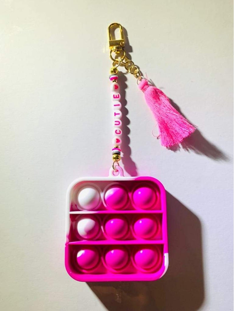 Personalized Pop It Keychain-fidget Pop It Keychain Pop It - Etsy Australia