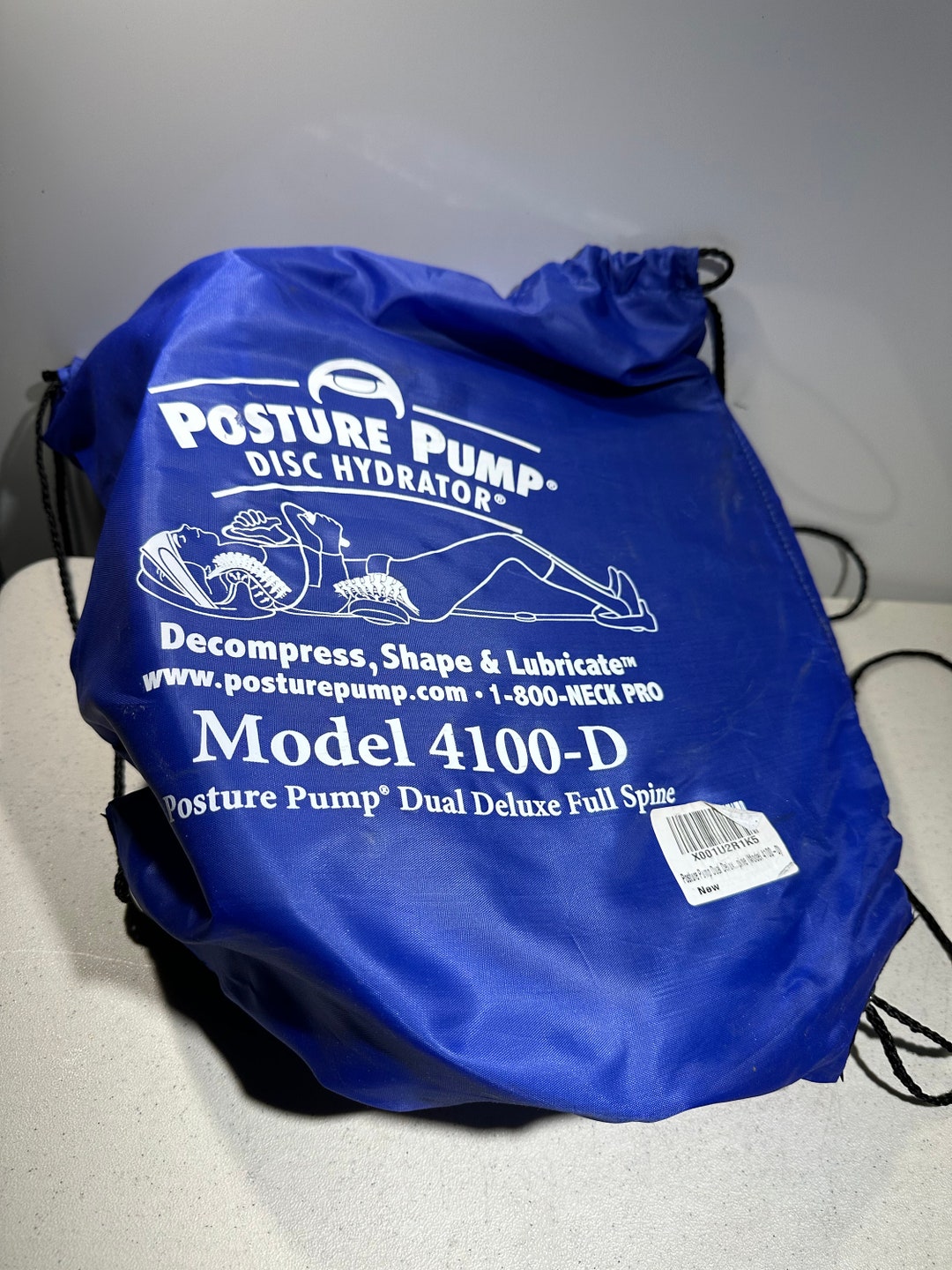 Posture Pump Dual Deluxe Neck & Back Exercising Cervical Spine Hydrator ...