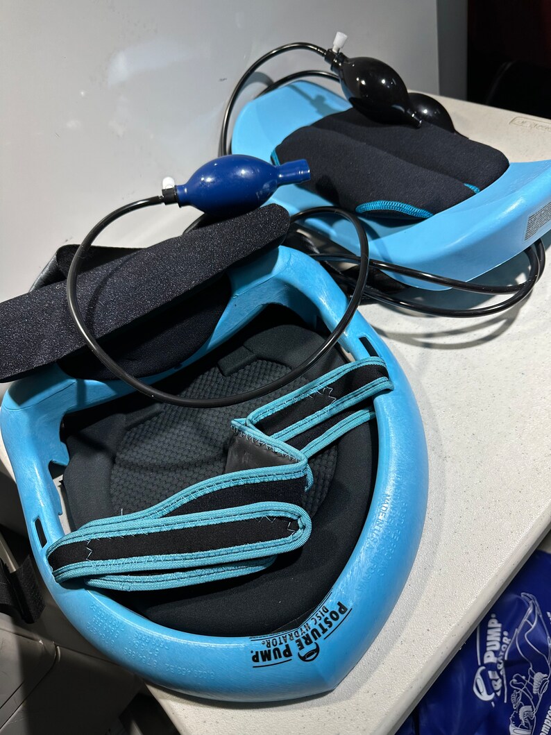 Posture Pump Dual Deluxe Neck & Back Exercising Cervical Spine Hydrator ...