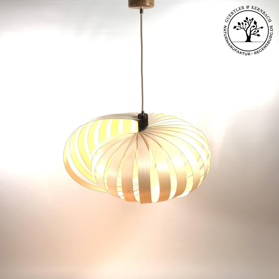 Wooden Ceiling Lamp Pendant Lamp Hanging Lamp LED Maple Oak Oiled ...