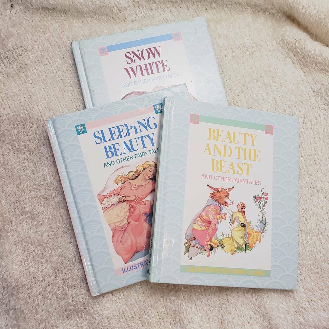 Beauty and the Beast, Snow White, Sleeping Beauty, Book Set of 3 - Etsy