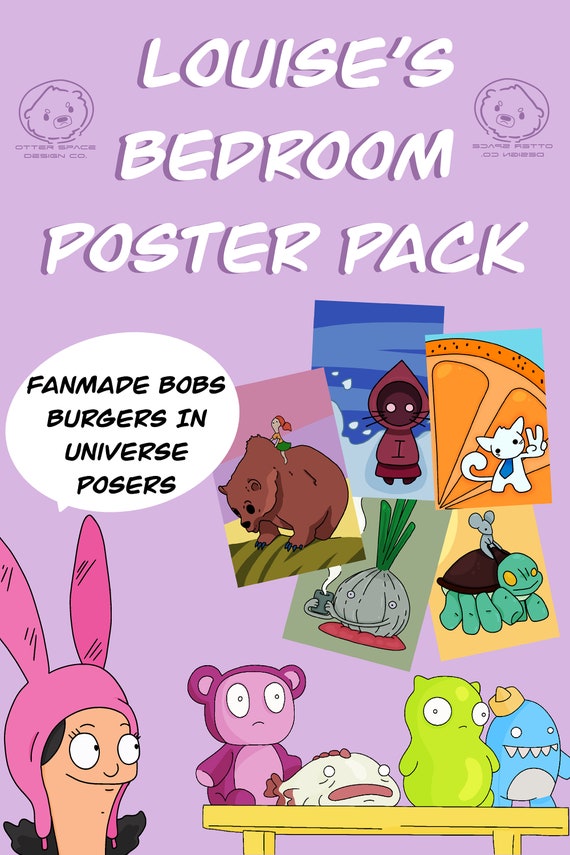 Louises Bedroom Poster Pack Fanmade Bobs Burgers in - Etsy