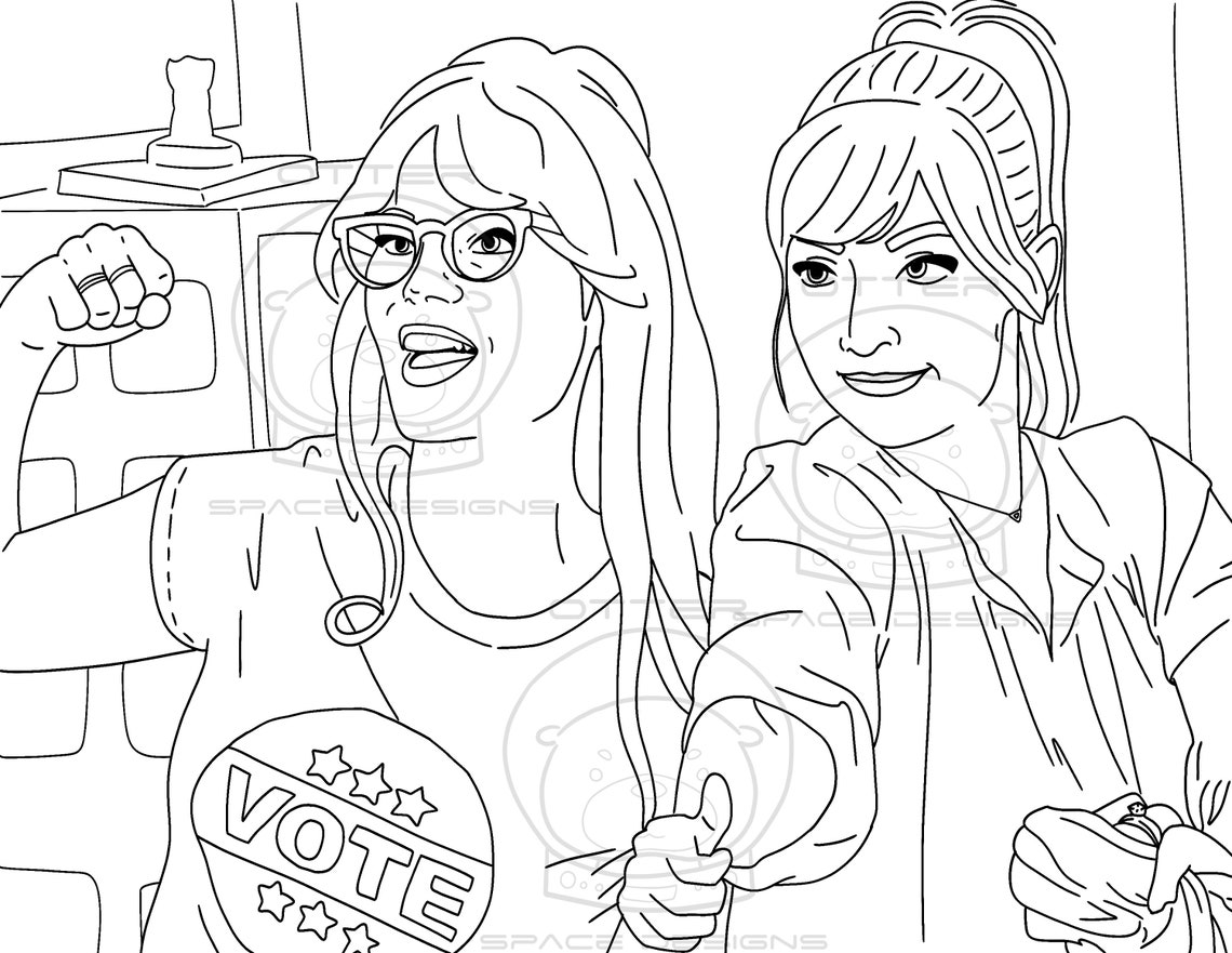 Fanmade New Girl Printable Coloring Book - Etsy
