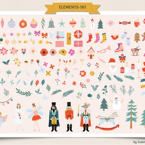 Christmas Nutcracker Clipart Set,christmas Digital Paper,ballet Fairy ...