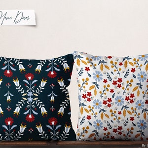 Scandinavian Floral Digital Paper Pack, Spring Seamless Pattern ...