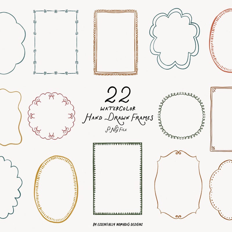 Frames Blue Boarder - Etsy