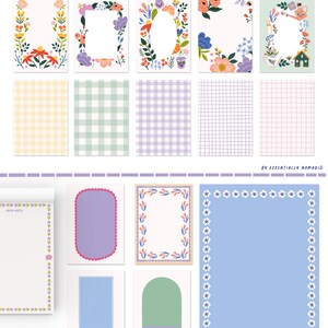 Cottagecore Spring Clipart Set, Flower Seamless Pattern, Floral Clipart ...