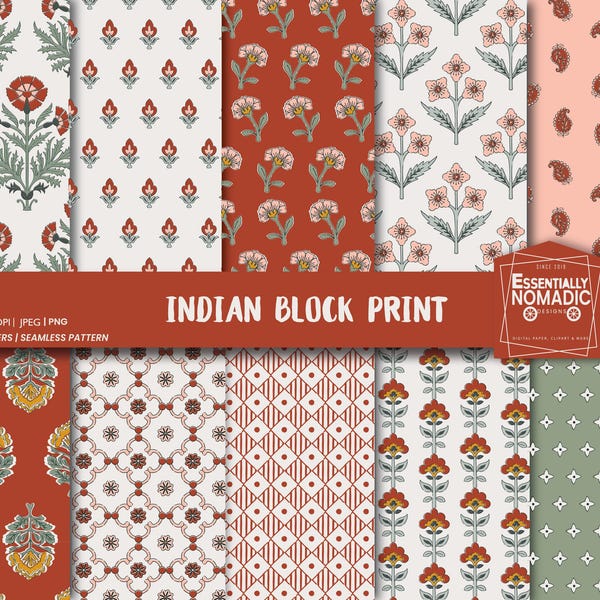 Indian Print Pdf - Etsy UK