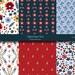 Scandinavian Floral Digital Paper Pack, Nordic Folk Art (12 JPEG Files ...