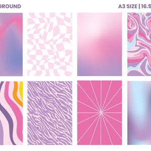 90s Retro Background, Y2k Aesthetic, Retro Digital Print, Barbie Pink ...