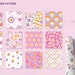 Y2K 90s Nostalgia Pattern and Clipart Set, Pink Retro Elements Digital ...