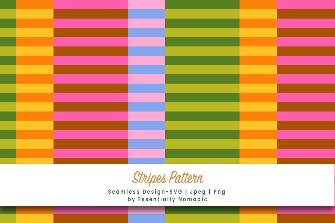 Retro Rainbow Stripe Digital Paper, Colorful Background, Vibrant Summer ...