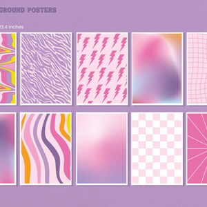 Y2K 90s Nostalgia Pattern and Clipart Set Printable Cards - Etsy