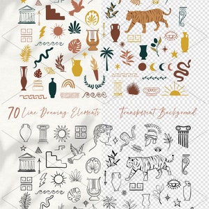 Ancient Greece Clipart Set, Mythology Clipart Vector-antiquity Roman ...