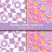 90s Retro Digital Paper, Y2k Aesthetic Seamless Pattern, Trippy ...