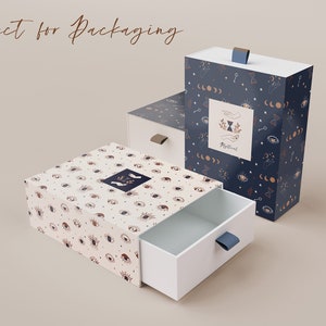 12 Magic Seamless Patterns, Witchcraft Digital Papers, Dark Academia ...