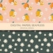 Summer Digital Paper Pack,tropical Seamless Pattern,floral Citrus Fruit ...