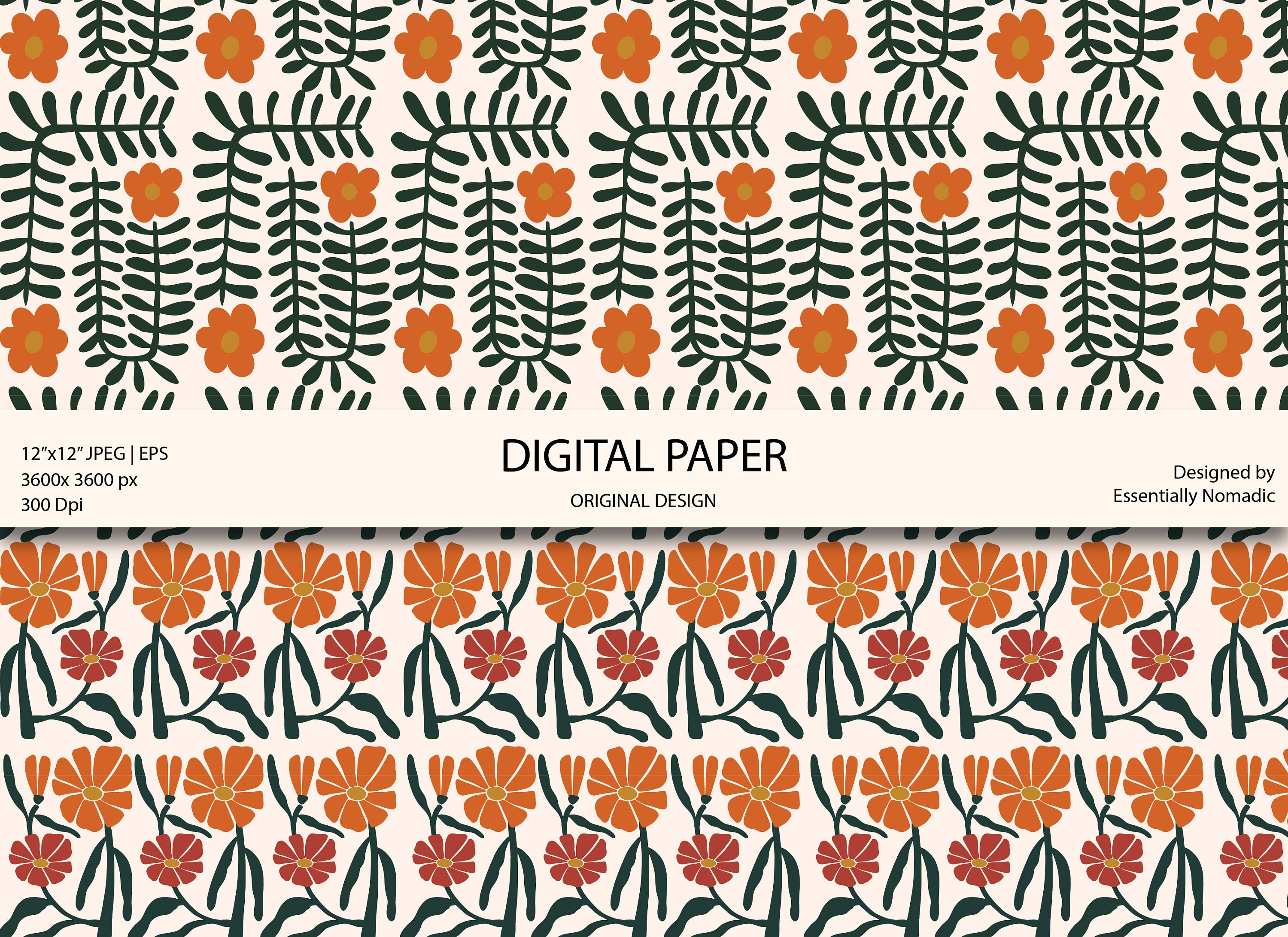Groovy Digital Paper Set 60s 70s Seamless Patterns Vintage - Etsy