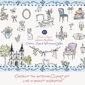 Hand Drawn Decorative Frames, Whimsical Flower Borders Clipart, Doodle ...