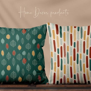 Scandinavian Digital Paper, Floral Digital Paper, Abstract Autumn ...