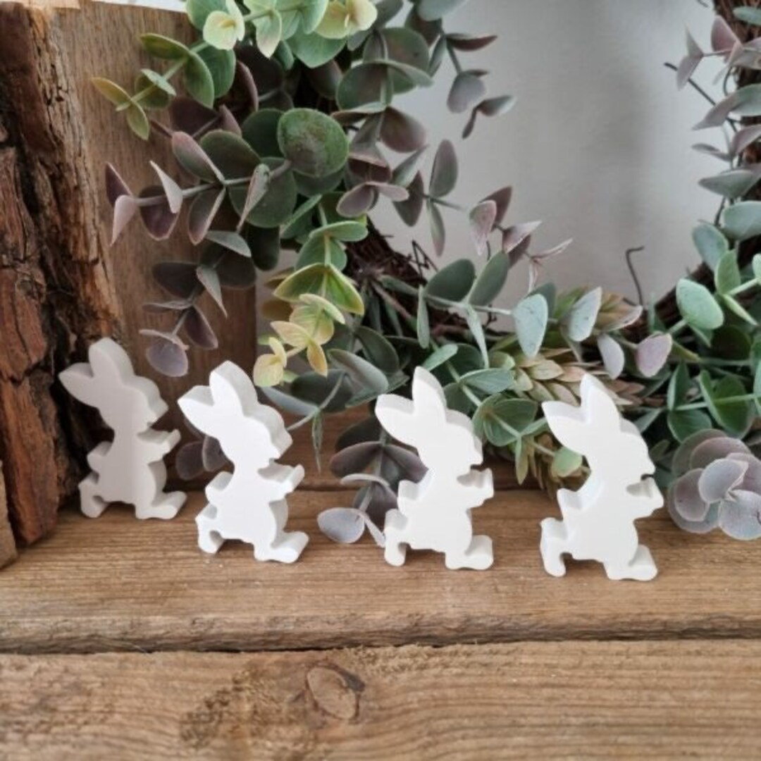 Silicone - Casting Mold Mini - Cute Running Rabbits in a SET of 4 - Etsy