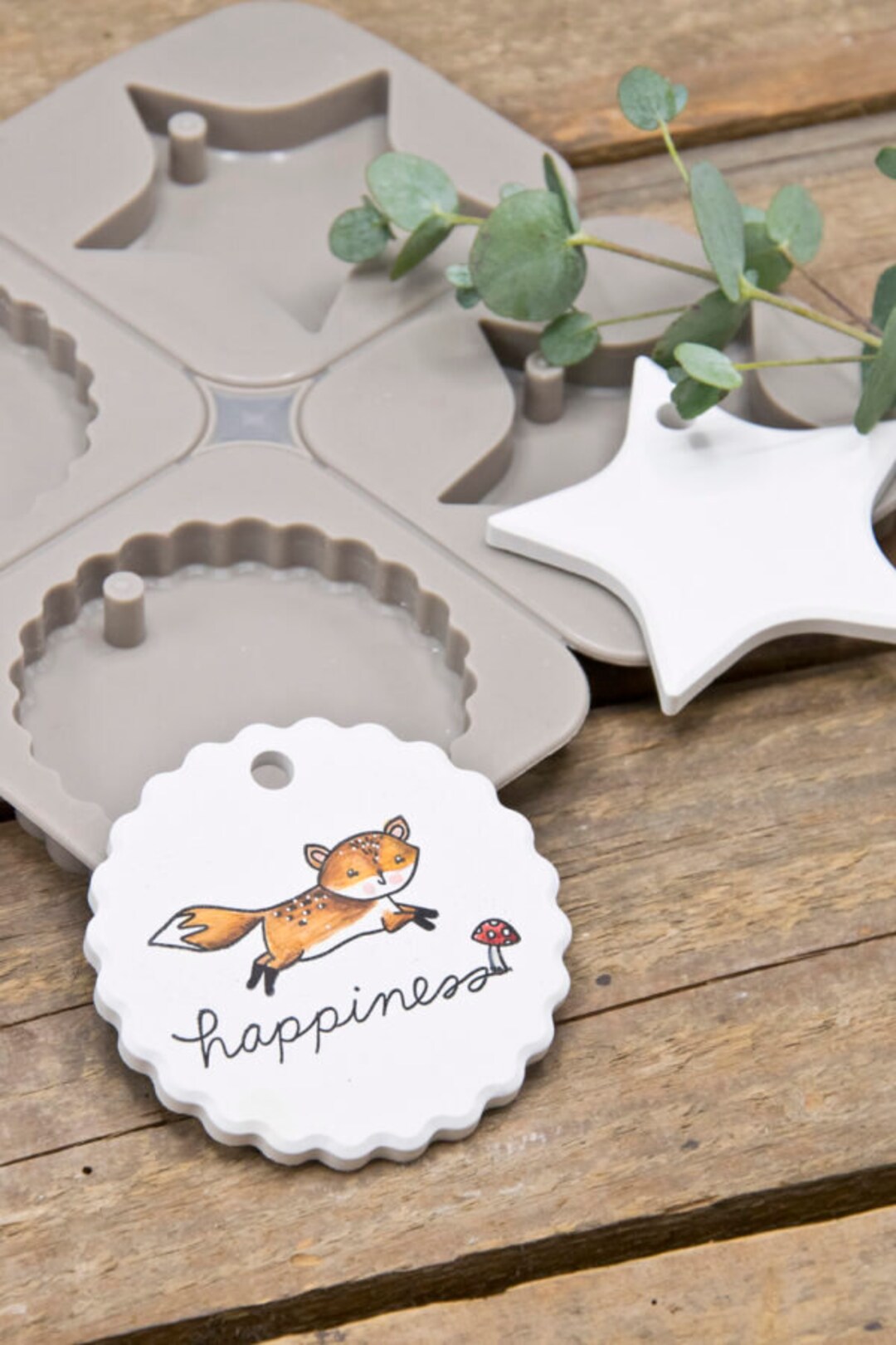 Silicone Mold Labels / Tags STAR CIRCLE - Etsy