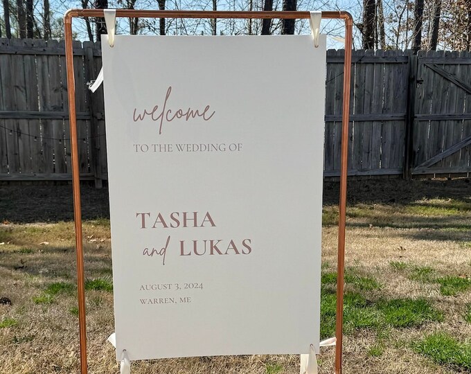 Copper Sign Stand for Wedding/event - Etsy