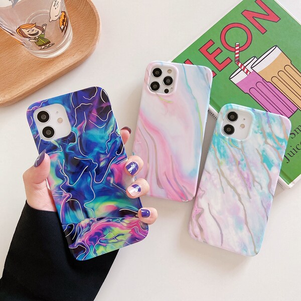 Marble iPhone Case - Etsy