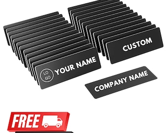 Name Tags for Work Business Name Badges With Logo Magnetic Name Tags ...