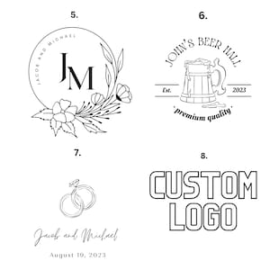 Custom Coasters Set Made for Wedding Gift Housewarming Bridal Shower ...